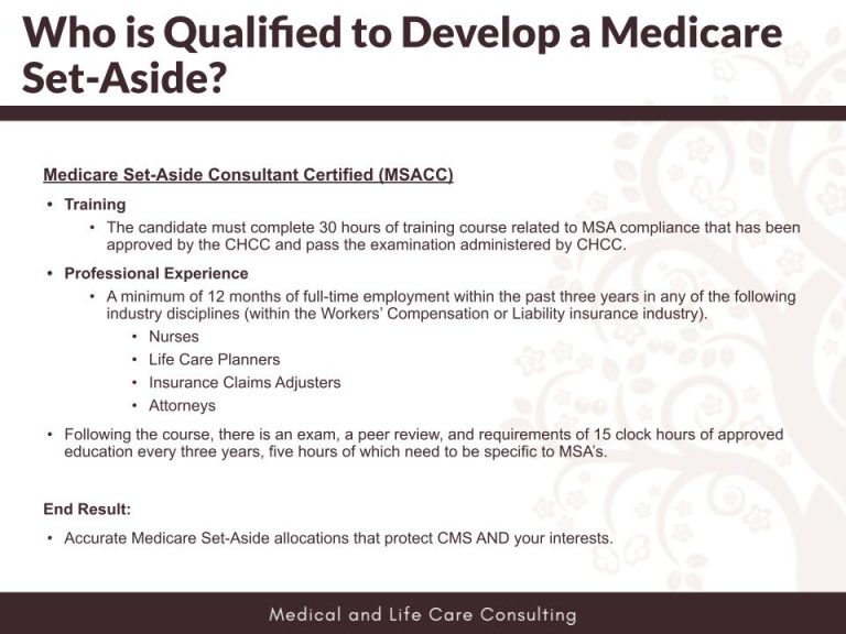 Medicare Set Aside Allocation: What You Need to Know